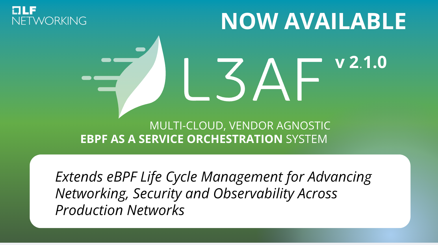 LF Networking Announces L3AF Release 2.1.0: Extending eBPF Life Cycle Management for Advancing ...